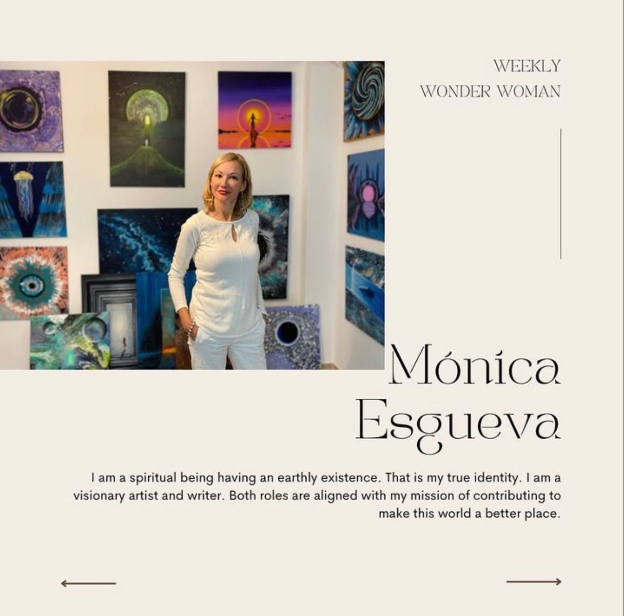 Mónica Esgueva Featured in Weekly Wonder Woman – Mónica Esgueva